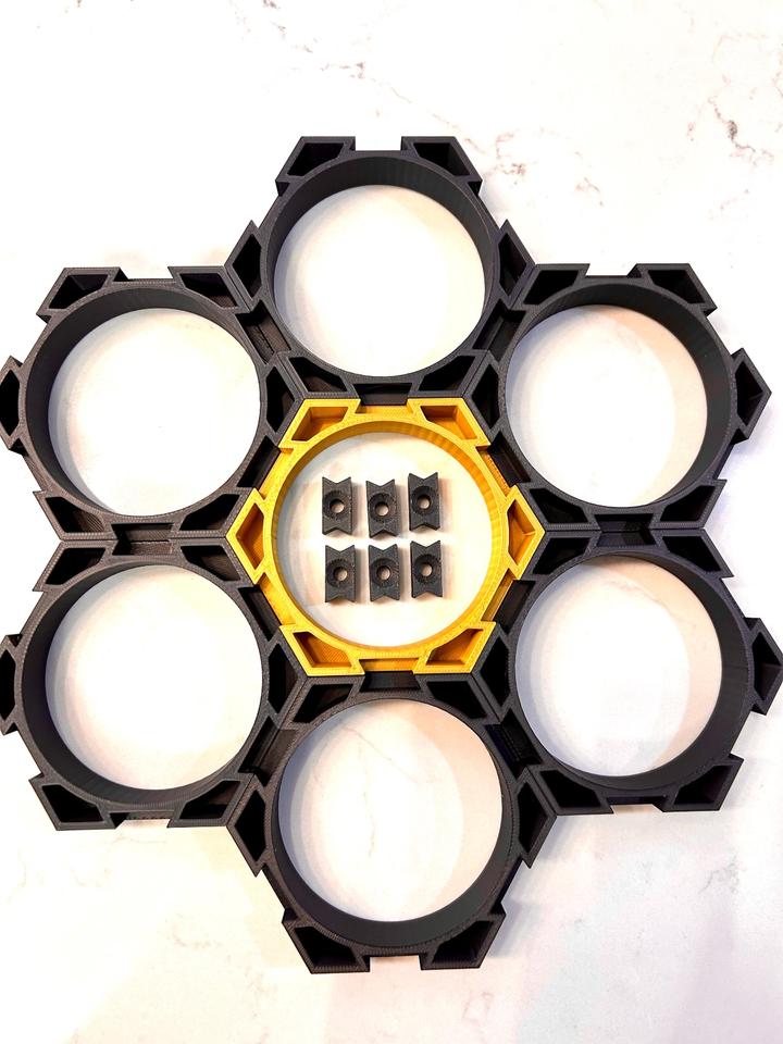 Hockey Puck Holder Expandable Hexagonal Display Custom Puck Stand | eBay