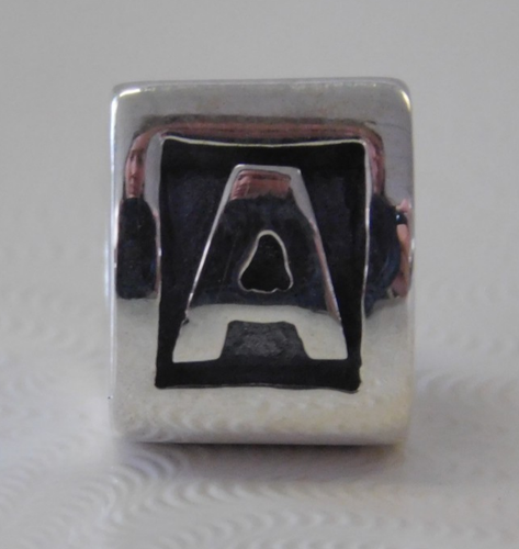 PANDORA ALE ALPHABET LETTER A STERLING SILVER 925 CHARM | eBay