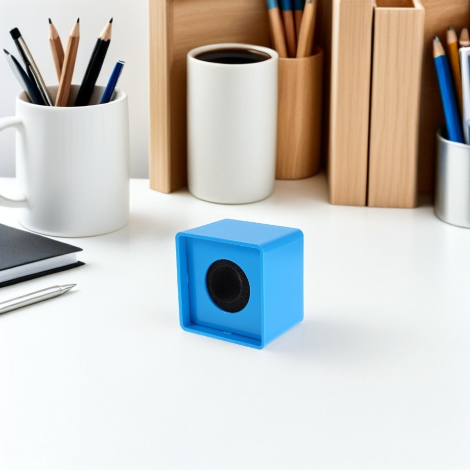 2PCS Mic Flag Station: Square Cube Triangular Shaped Blank Microphone ...