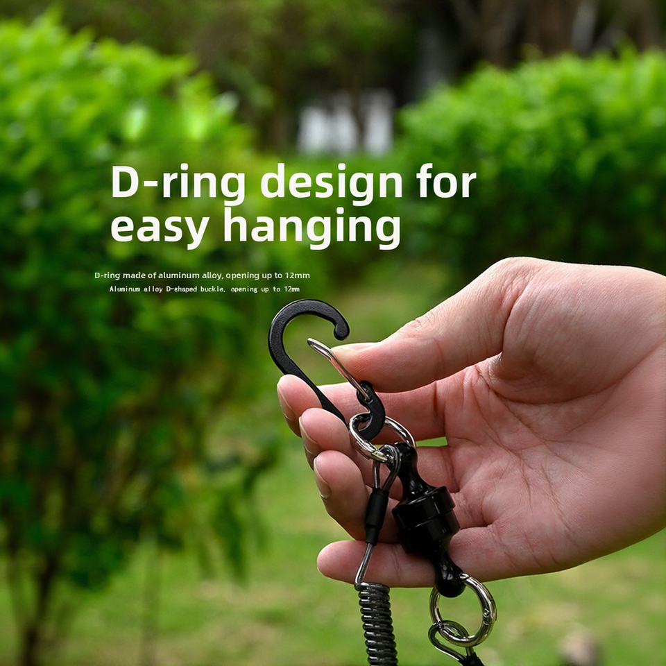 Outdoor Fishing Fish Gripper Retractable Lanyard 304 Stainless Steel ...
