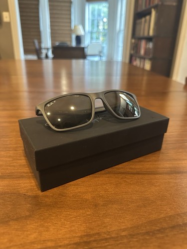 Ray Bans Sunglasses Polarized Chromance RB4385 Grey Frame Grey Lens | eBay