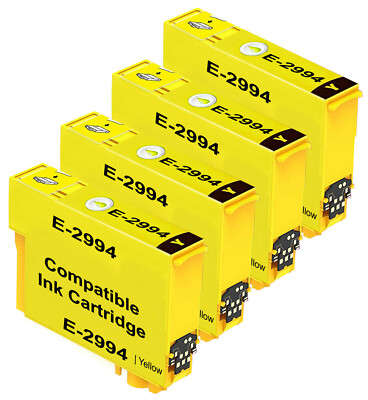 4 Yellow Ink Cartridges for Epson XP-255 XP-257 XP-352 XP-355 | eBay UK
