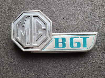 Vintage MG MGB GT MGBGT Rear Badge Emblem Fray OEM | eBay