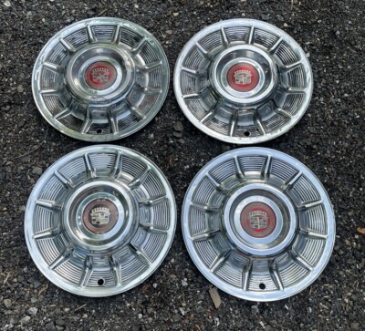 1957 Cadillac Hub Caps 15" Set of 4 Caddy Wheel Covers Hubcaps ...