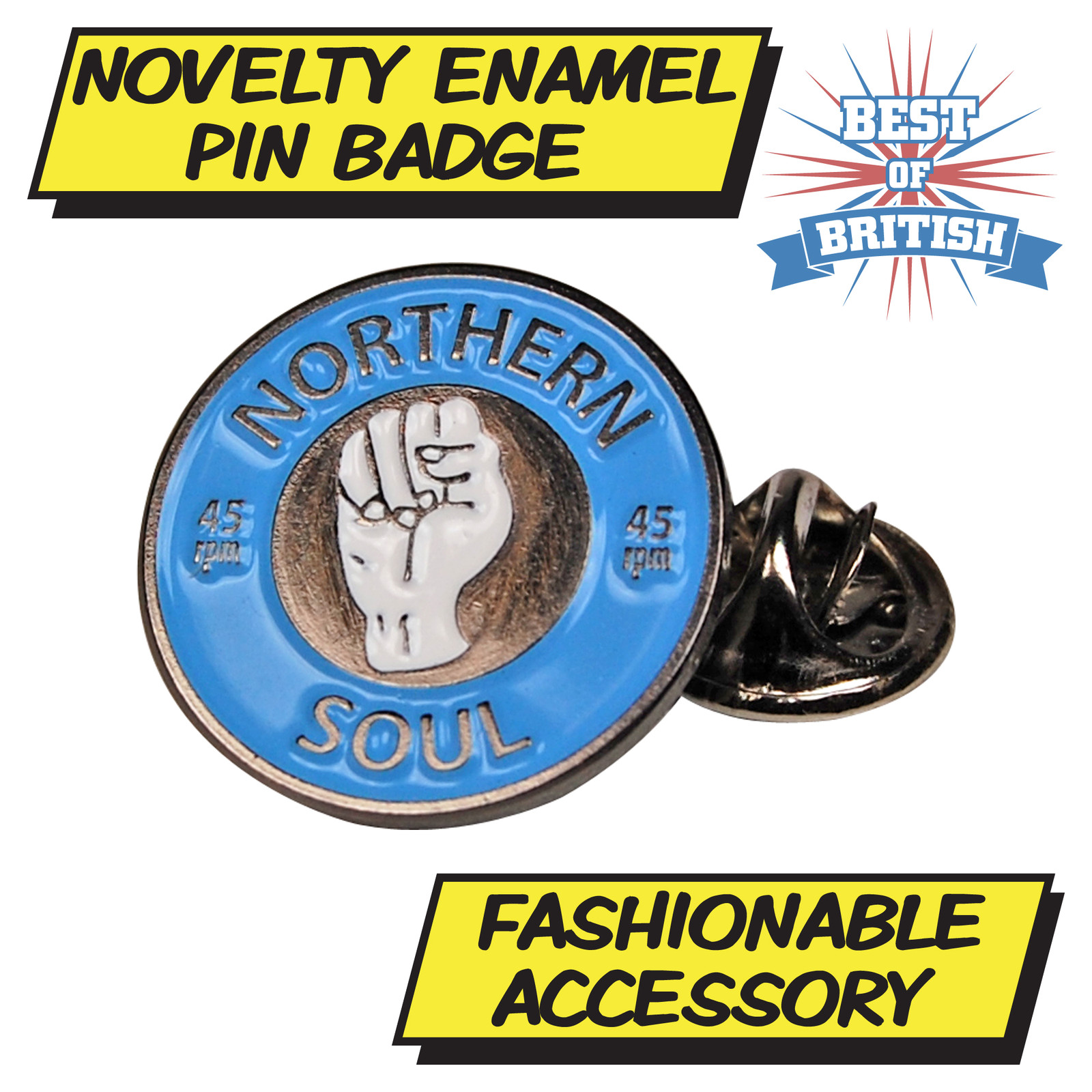 Northern Soul Badges. Metal Enamel MOD Fashion Accessory Gift Idea ...