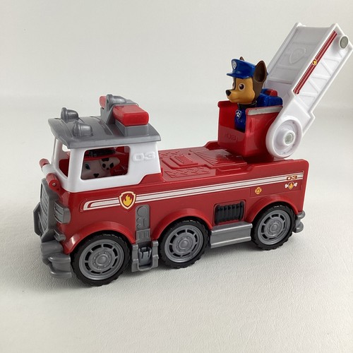 Paw Patrol Ultimate Rescue Chase Marshall Figure Deluxe Fire Truck ...