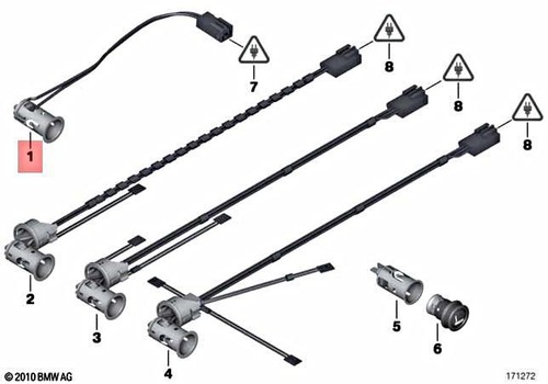 Genuine BMW E38 E39 E52 E70 E70N F15 Cigarette Lighter Socket OEM ...