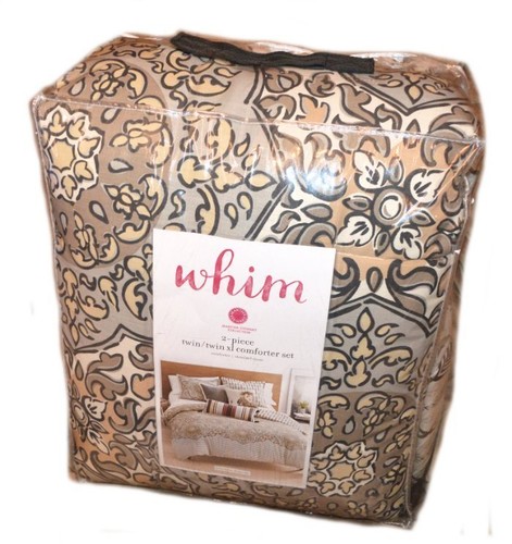 WHIM By Martha Stewart Bohemian Rhapsody Tan TWIN / TWIN XL COMFORTER ...