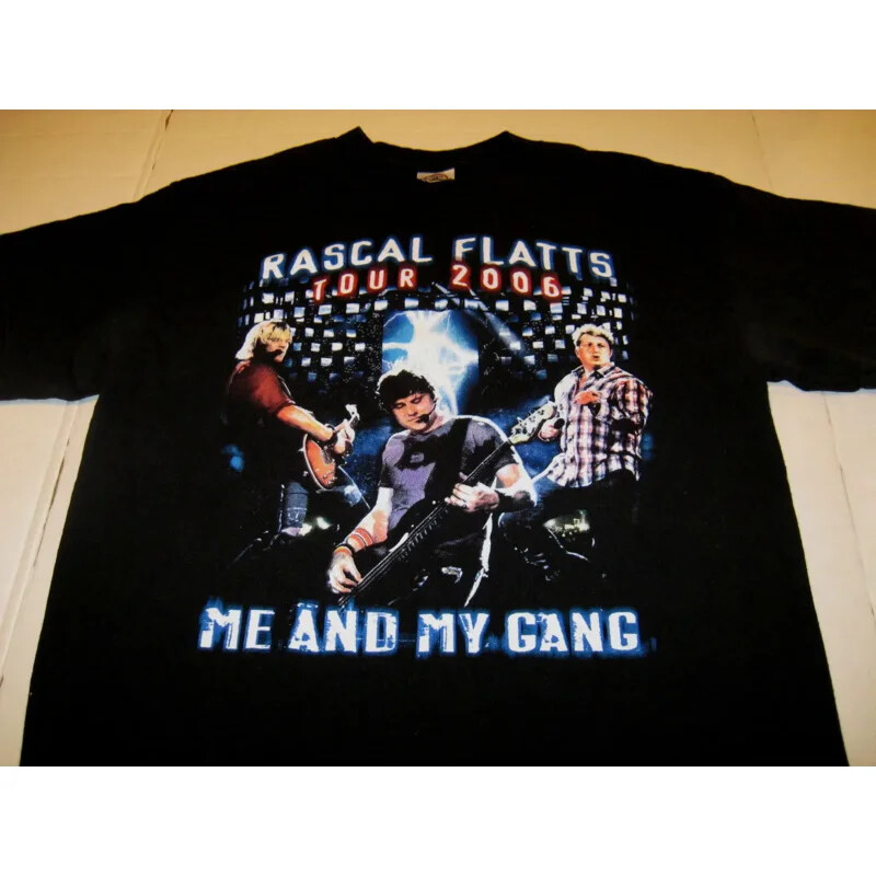RASCAL FLATTS Me and My Gang 2006 Country Music Concert Tour Black T ...