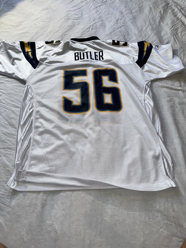 NFL REEBOK SAN DIEGO CHARGERS LINE BACKER LEGEND DONALD BUTLER #56 XL ...
