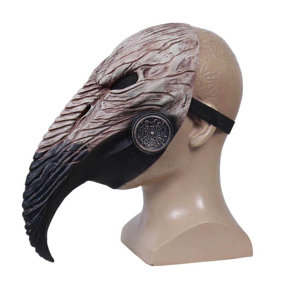 1x Plague Doctor Bird Mask Long Nose Beak Cosplay Costume Steampunk ...