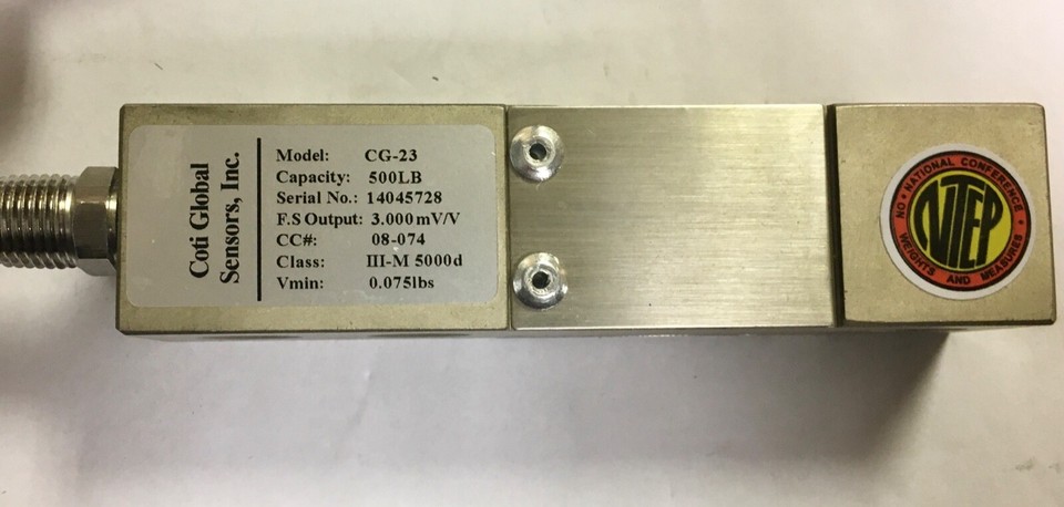 COTI GLOBAL SENSORS CG-23 500LB Capacity Load Cell Sensor | eBay