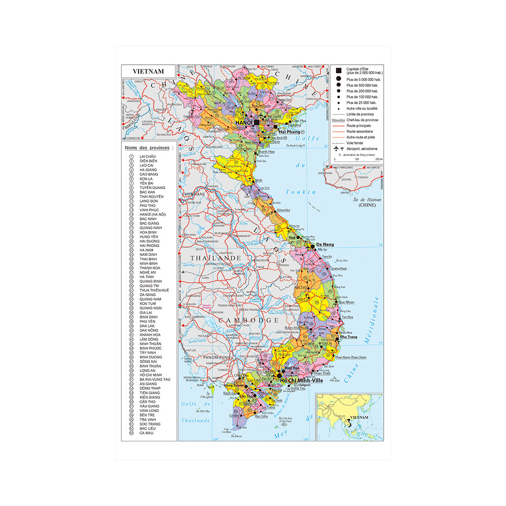 Detailed Map Of South Vietnam Vietnam Maps