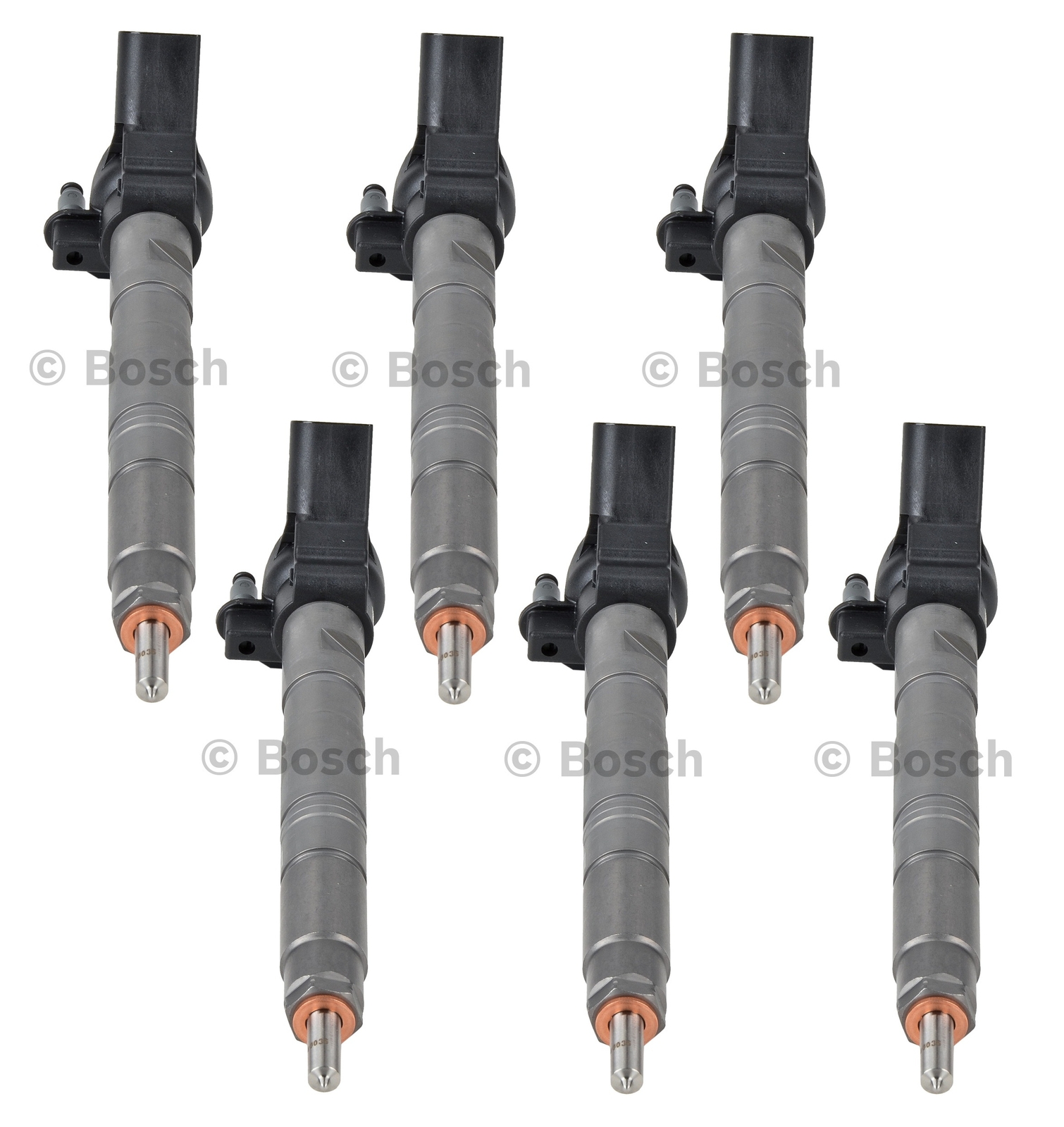 Set of 6 Bosch Fuel Injectors Rebuilt for Audi Q7 VW Touareg 3.0L V6 ...