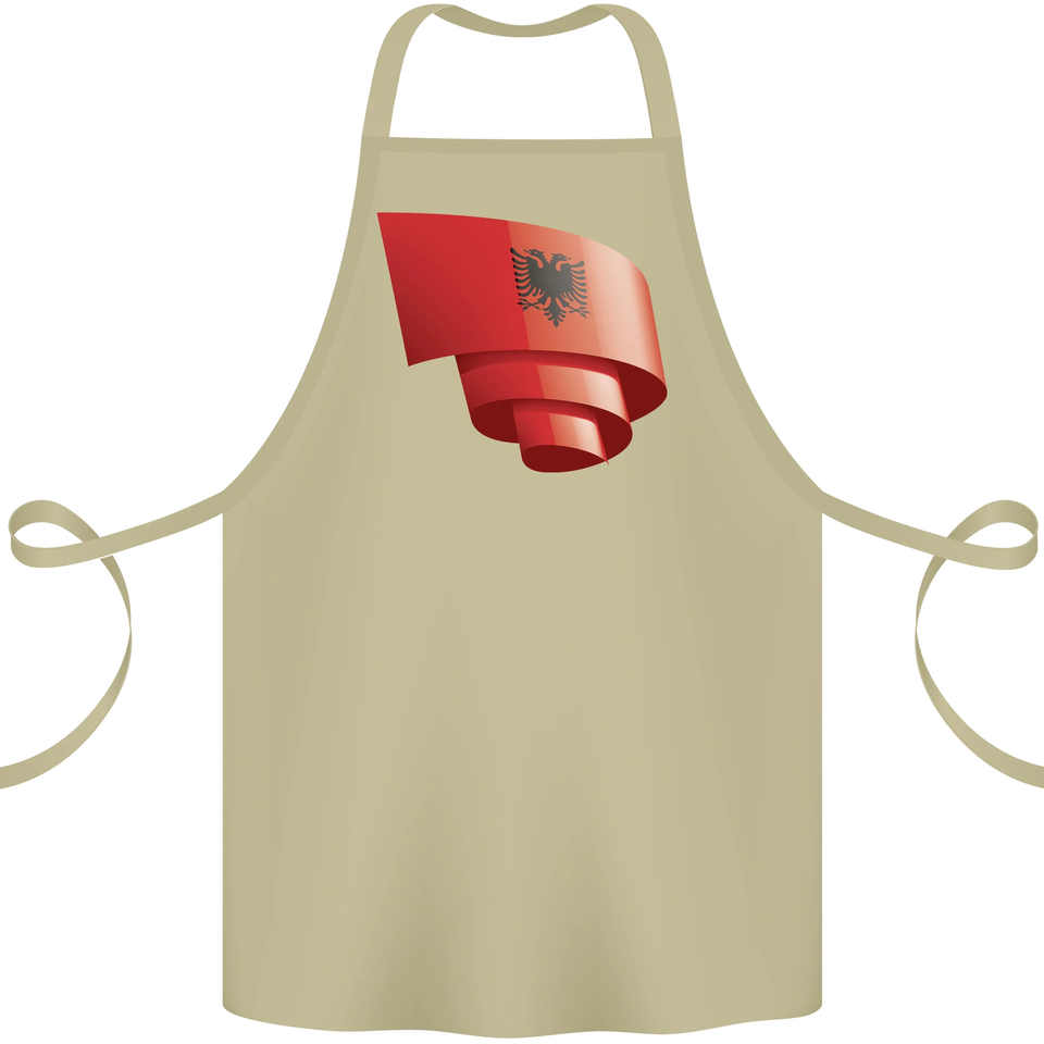 Curled Albania Flag Albanian Day Football Cotton Apron 100% Organic | eBay