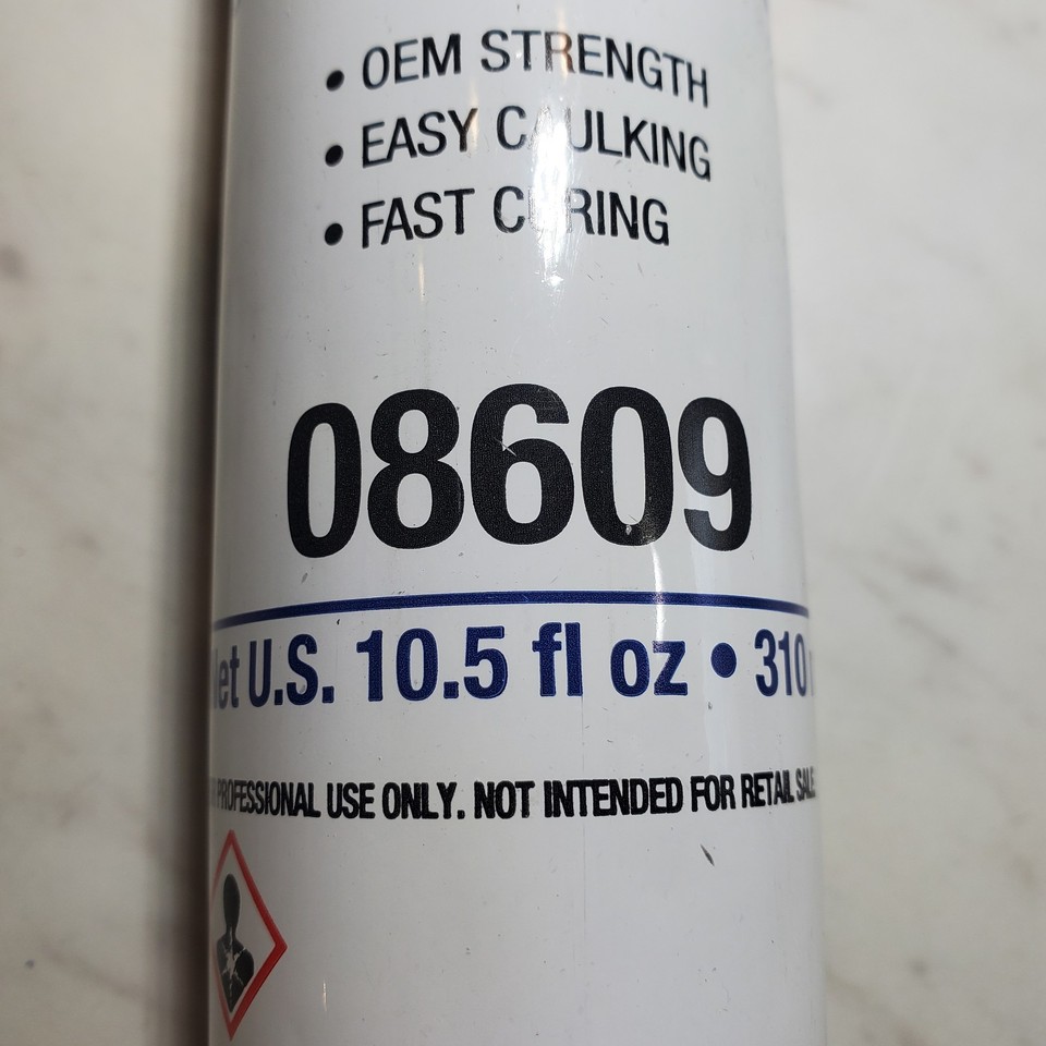 3M 08609 Windo-Weld Super Fast Urethane Auto Glass Bonding Black 10.5 ...