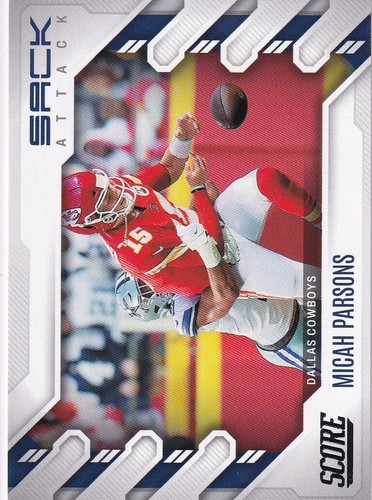 2022 Score Sack Attack Card #SA-MP Micah Parsons | eBay