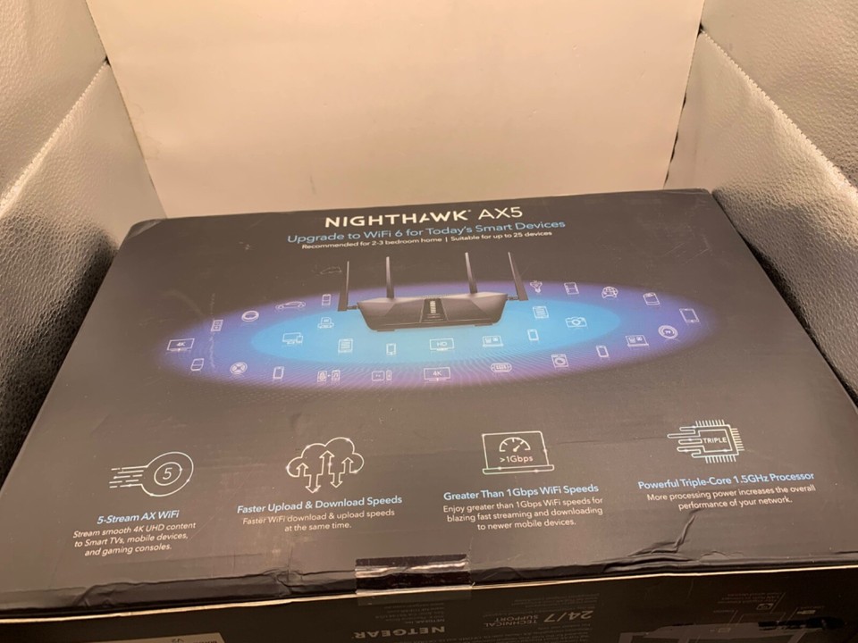Netgear Nighthawk AX2400 5-Stream WiFi 6 Router Cybersecurity Parental ...