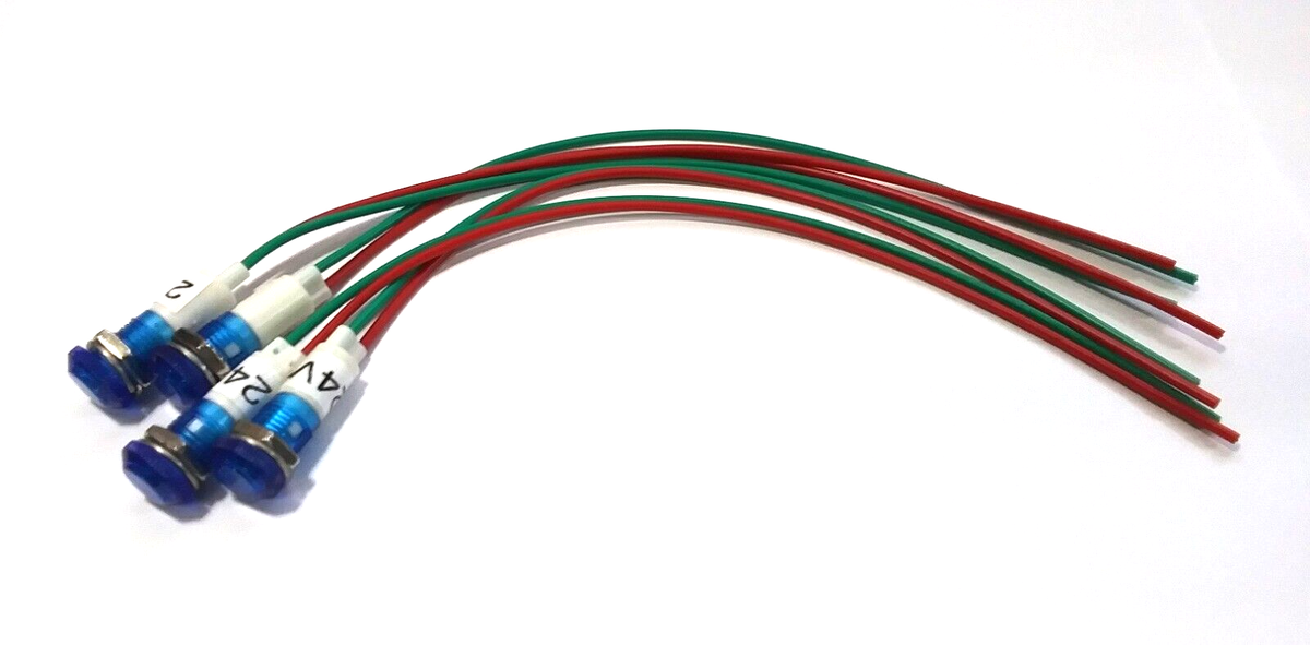 24 Volt Led Indicator Lights Led Indicator Light 20 Pack 10mm Green S