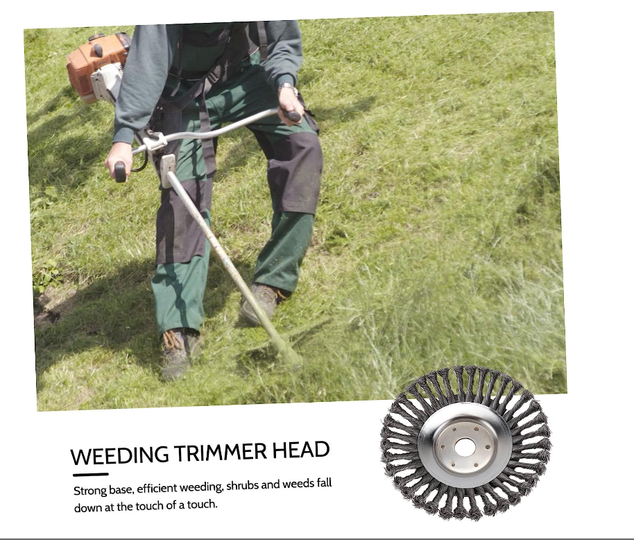 Derusting Weeding Wheel 8 Inch Grass Strimmer Head Great Workmanship ...