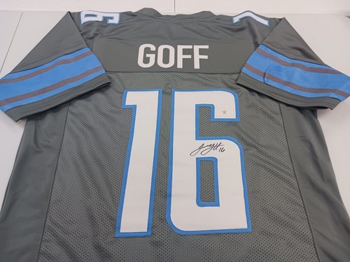 Jared Goff Signed Autographed Pro Style Jersey Detroit Lions COA | eBay