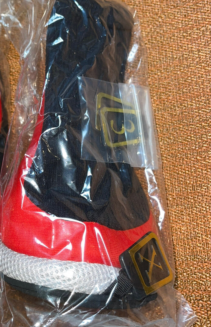 Set of 2 ALIEN SPORT Golf Club Covers - Red/Black/Gray w/ 1, 3 & X Tags ...