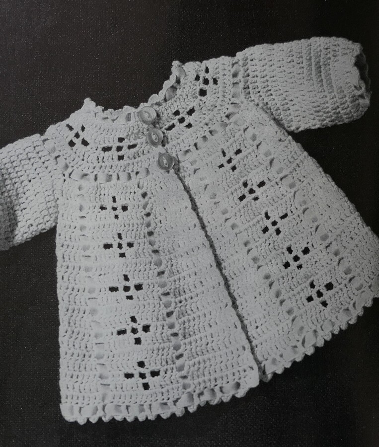 Sirdar Vintage Baby Crochet Pattern book - 7 Designs including layette ...