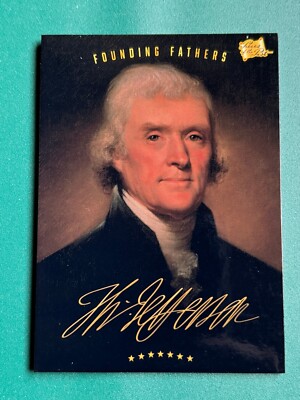 2017 Pieces of the Past Founding Fathers Acetate Card Thomas Jefferson ...