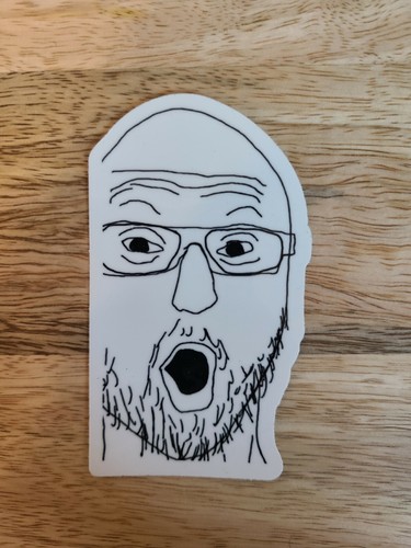 Soyjack Soy Jack Wojack Meme Pointing Sticker Decal Pair | eBay