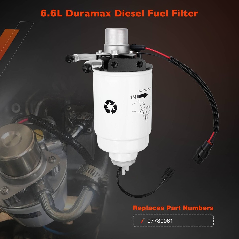 6.6L Duramax LB7 Fuel Filter Housing For 2001-2004 GMC Sierra Chevy ...