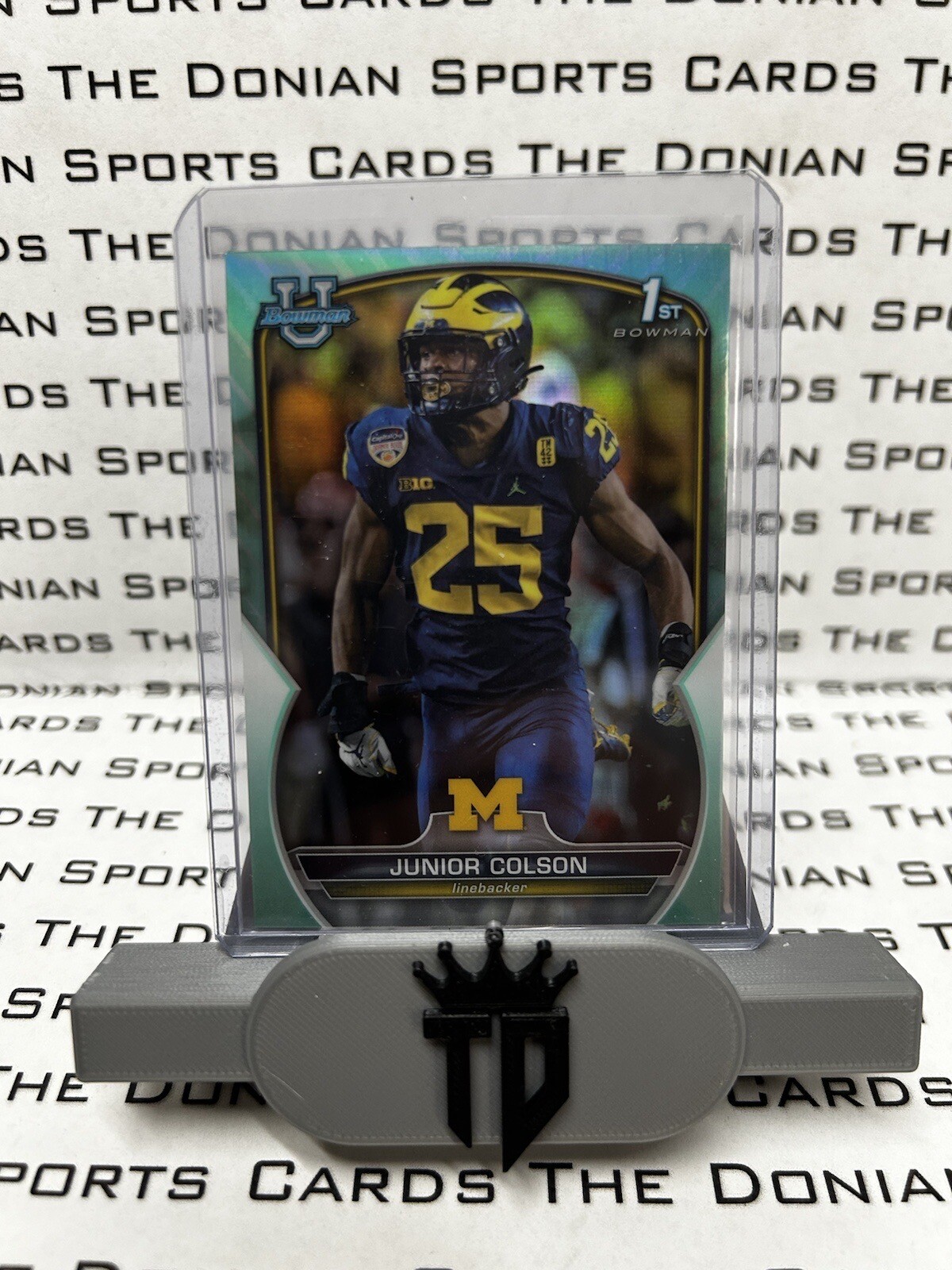 2022 Bowman Chrome Junior Colson Aqua /299 Michigan Wolverines #47 | eBay