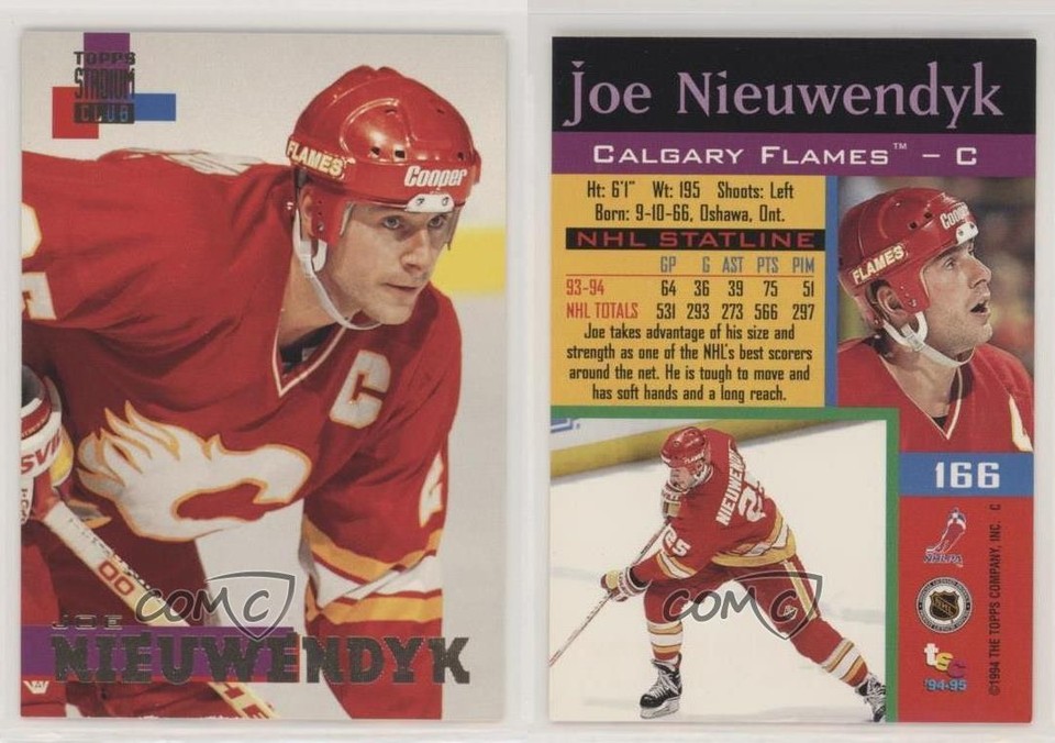1994-95 Topps Stadium Club Joe Nieuwendyk #166 HOF 1q2 | eBay