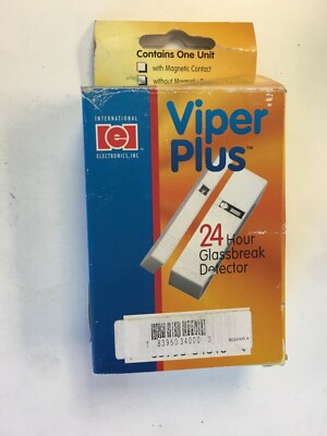 VIPER PLUS IEI 834L Glassbreak Vibration Detector w/o Contact, 0834000 ...