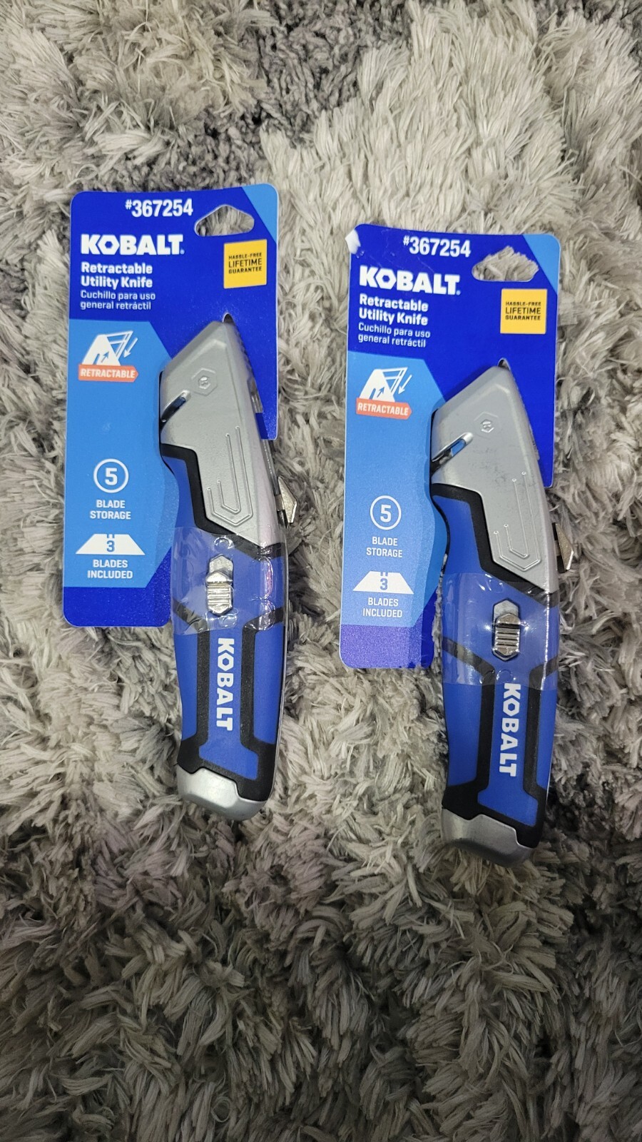 Kobalt 3/4 in Retractable Utility Knife With Blade Storage M#55916 (lot ...