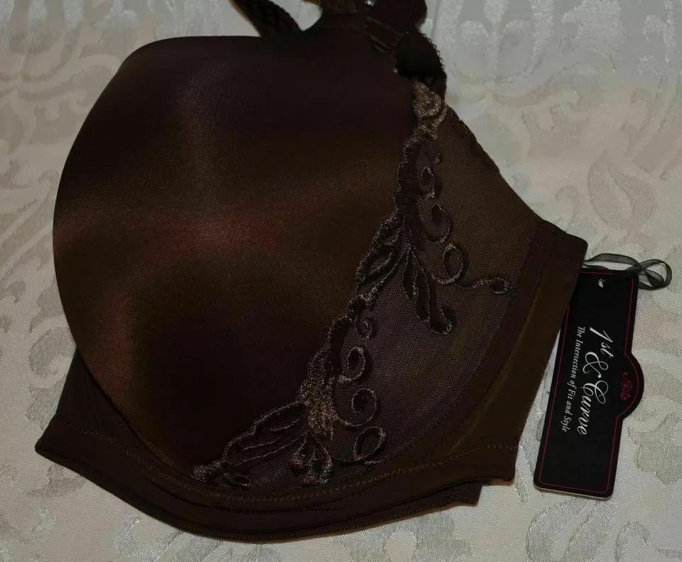 1st & Curve Madison Bra Molded Cup coffee bean brown 46DDD | eBay
