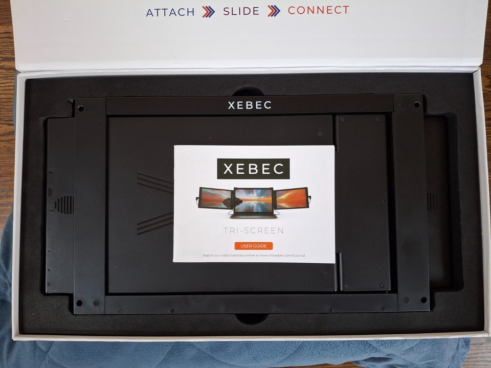 Xebec Tri-Screen Portable Laptop Workstation- 10.1 Inch Screens | eBay