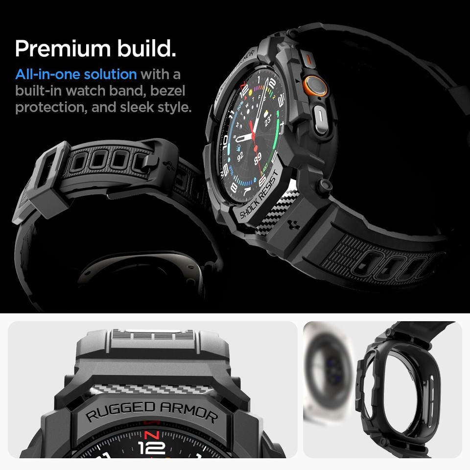 Spigen [Rugged Armor Pro] Case with Band for Galaxy Watch Ultra | 47mm ...