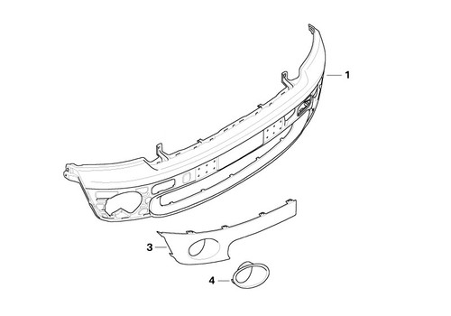 MINI Genuine Chrome Right Trim Ring For Front Fog Lamp R55 R56 R57 ...