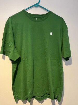 Apple Shirt Mens XL Light Green Macintosh Mac Employee Uniform Short ...