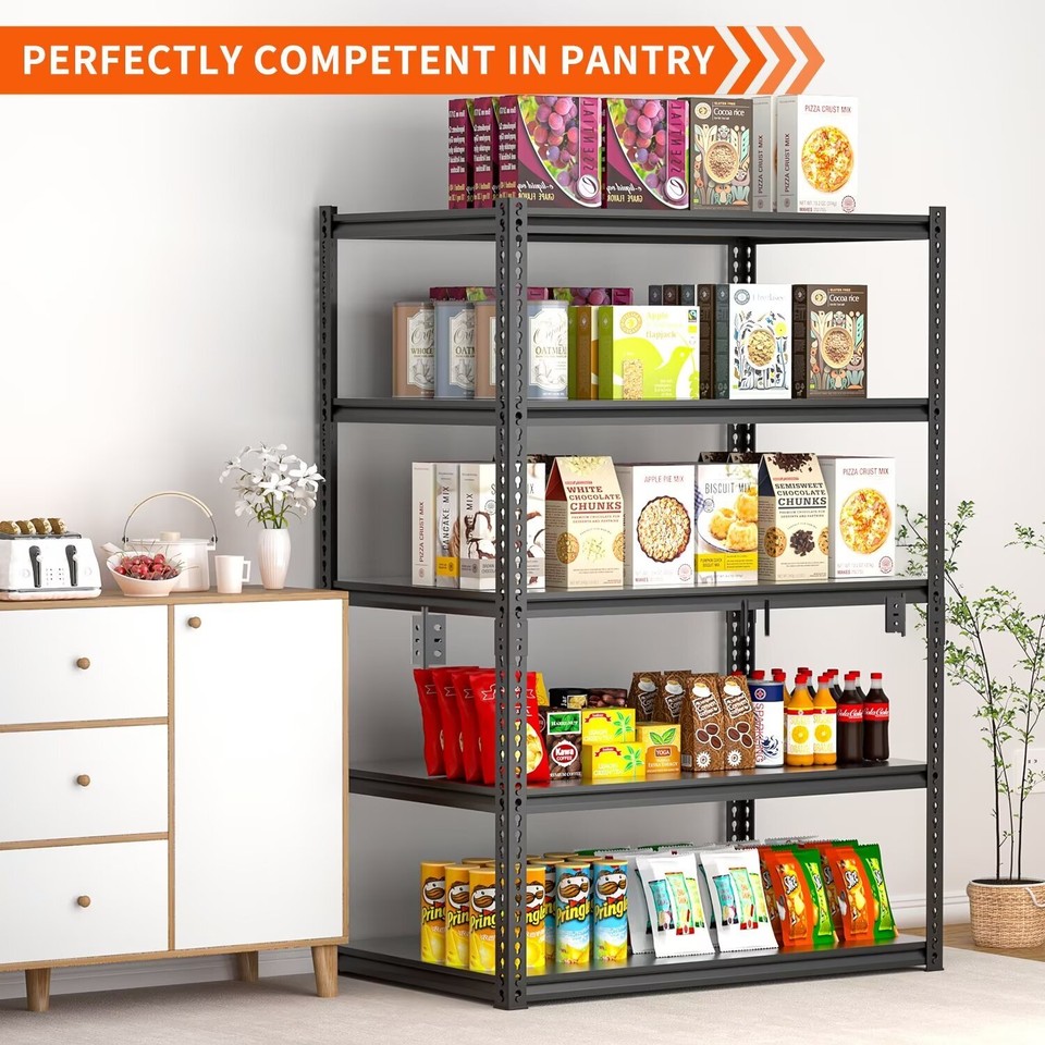 SLSY 5-Tier Lightweight MDF Storage Shelving Unit 36"Wx16"Dx72"H ...