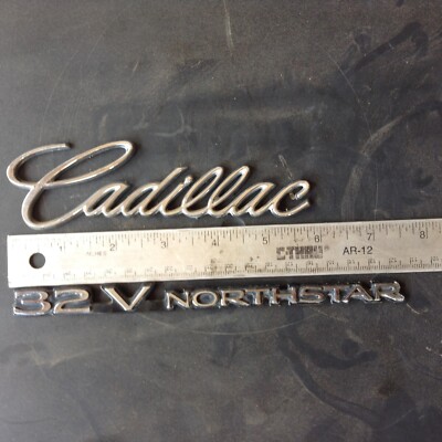 1994/97 Cadillac DEVILLE/CONCOURS -- trunk emblem set- [Cadillac script ...