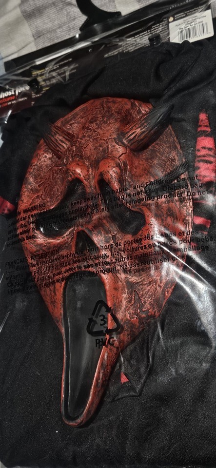 Fun World Scream Ghostface Aged Mask Costume | eBay