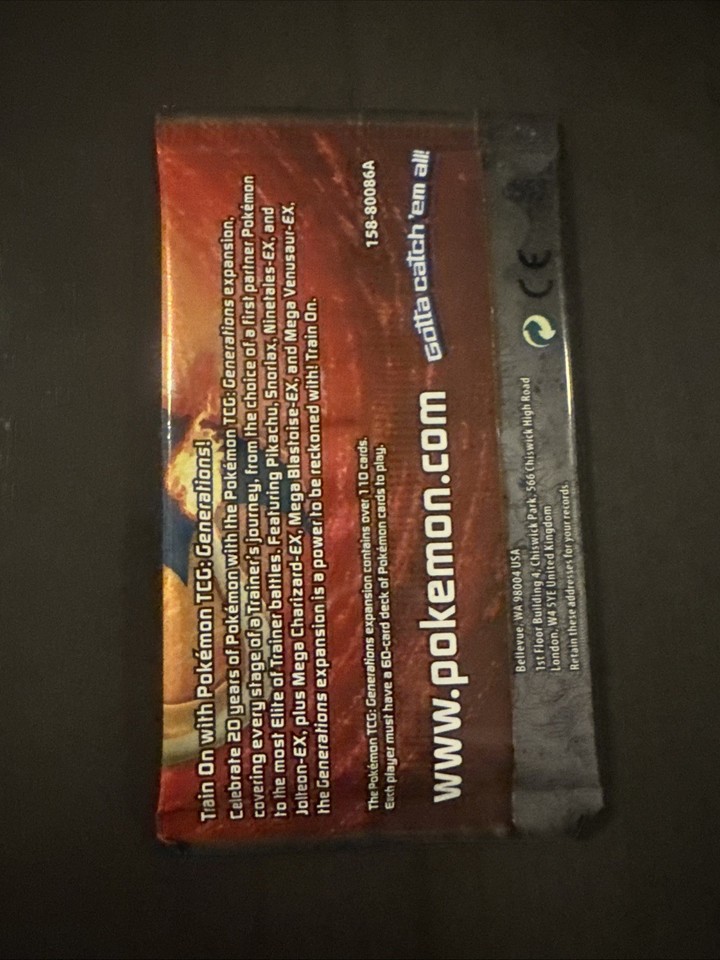 Pokémon Generations Booster Pack Charizard Artwork (Brand New / Sealed ...