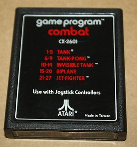 VINTAGE ATARI COMBAT GAME CARTRIDGE PROGRAM CX-2601 FOR 2600 | eBay