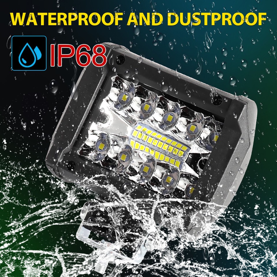 10pcs 4'' inch 300W Led Work Light Bar SPOT FLOOD Cube Pods Offroad ...