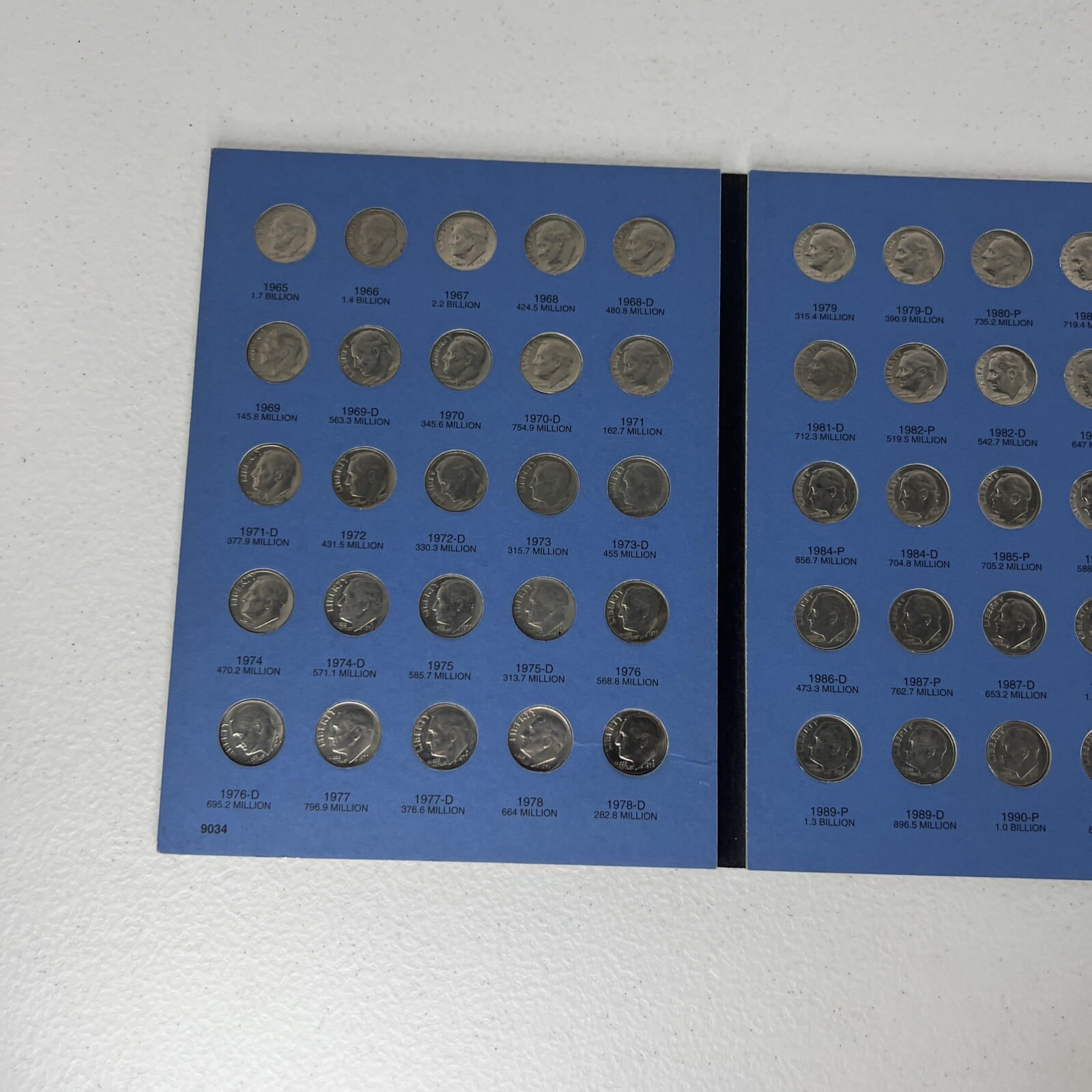 Complete Whitman Coin Folder 9034 Number Two #2 FDR Roosevelt Dimes US ...