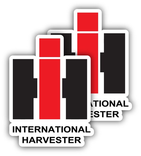 2X IH INTERNATIONAL HARVESTER WORDS STICKER 3M US TRUCK WINDOW CAR ...