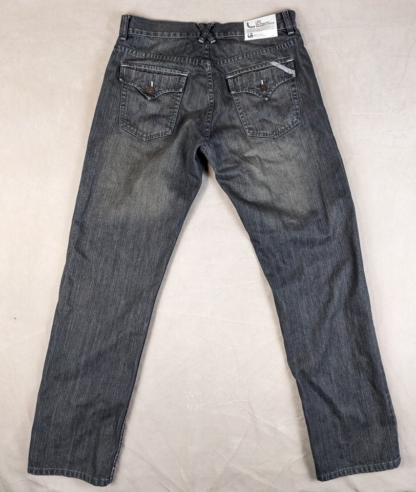 LRG 32x32 Mens Jeans Gray Ghost Writer Straight Hip Hop Street Wear | eBay