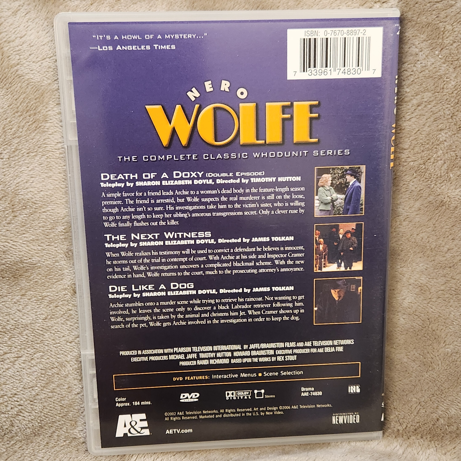 Nero Wolfe The Complete Classic Whodunit Series A&E -Replacement DVDs ...