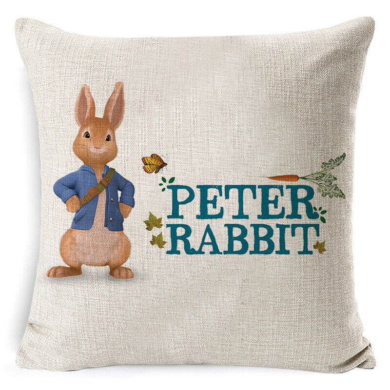 Peter Rabbit Cushion Cover Polyester Pillow Cover Animal Pillow Case ...